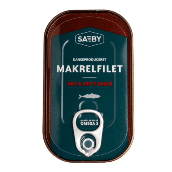 Products from SAEBY | Danish produced canned mackerel
